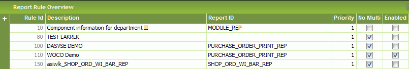 Report Rules