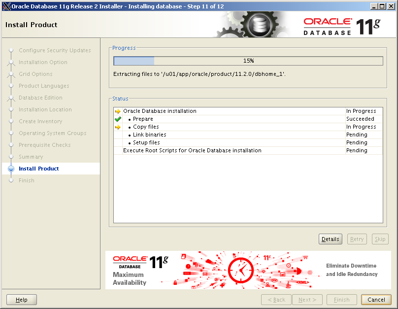 Install Oracle11gR2 Standard Edition Software