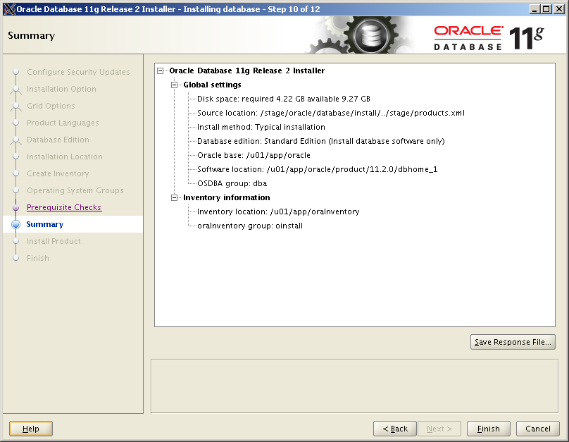Install Oracle11gR2 Standard Edition Software