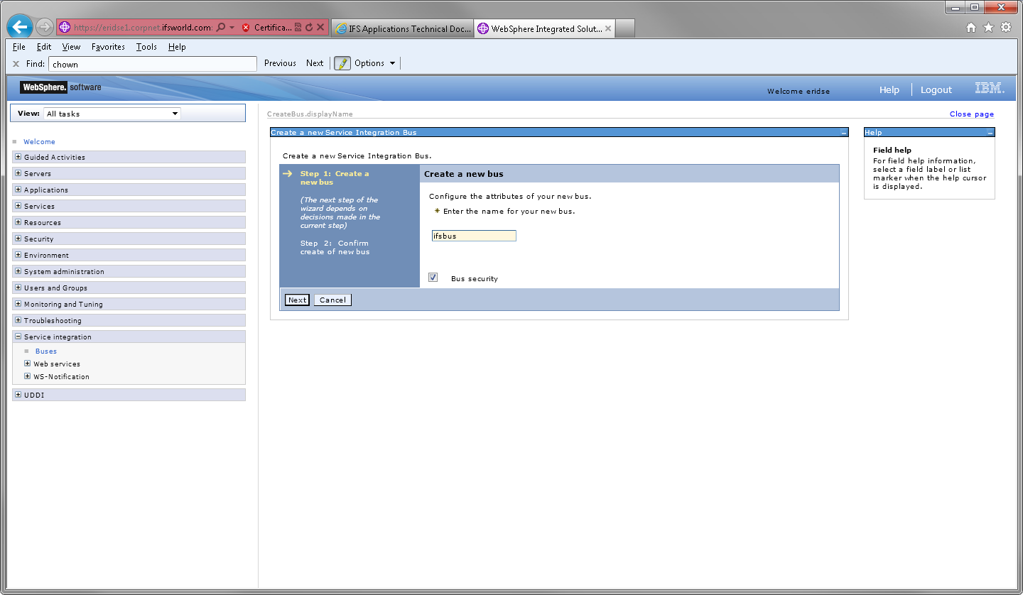 Manually Configure WebSphere for Extended Server