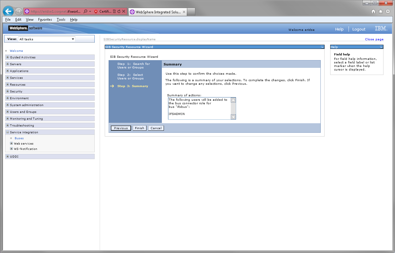 Manually Configure WebSphere for Extended Server