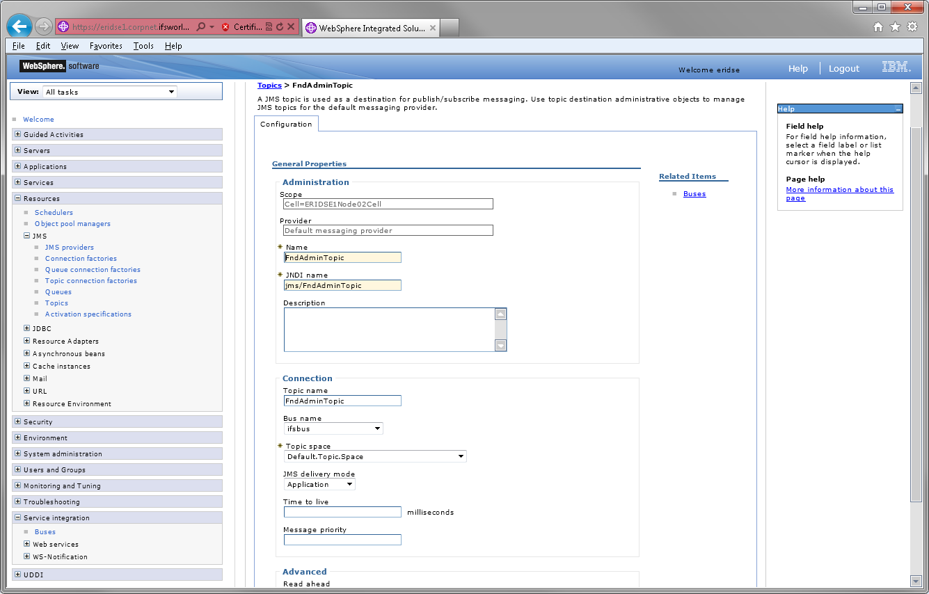Manually Configure WebSphere for Extended Server