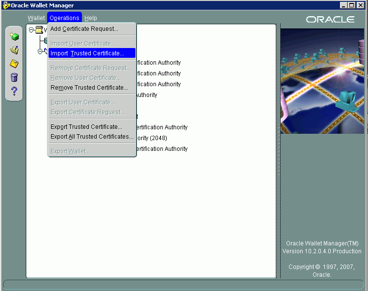 Configure Oracle for SSL