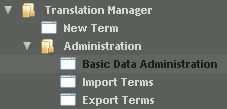 Manage Term Basic Data